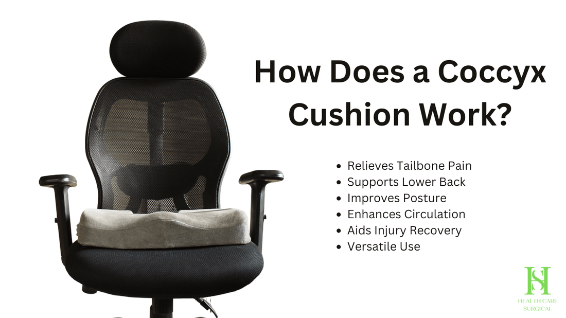 How does a coccyx cushion work?